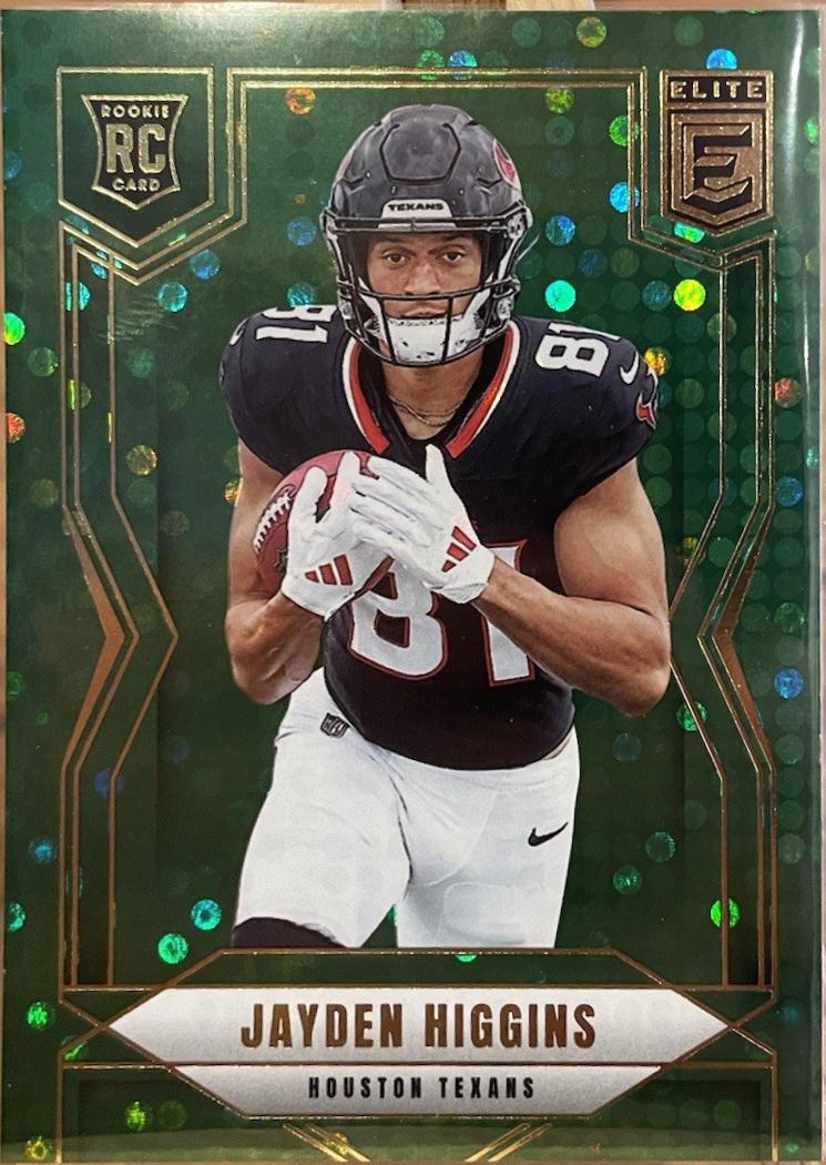 Jayden Higgins [Green Disco] #134 Prices | 2025 Panini Donruss Elite | Football Cards