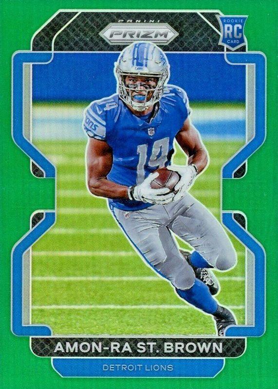 Amon Ra St. Brown [Green Prizm] #358 Prices | 2021 Panini Prizm ...