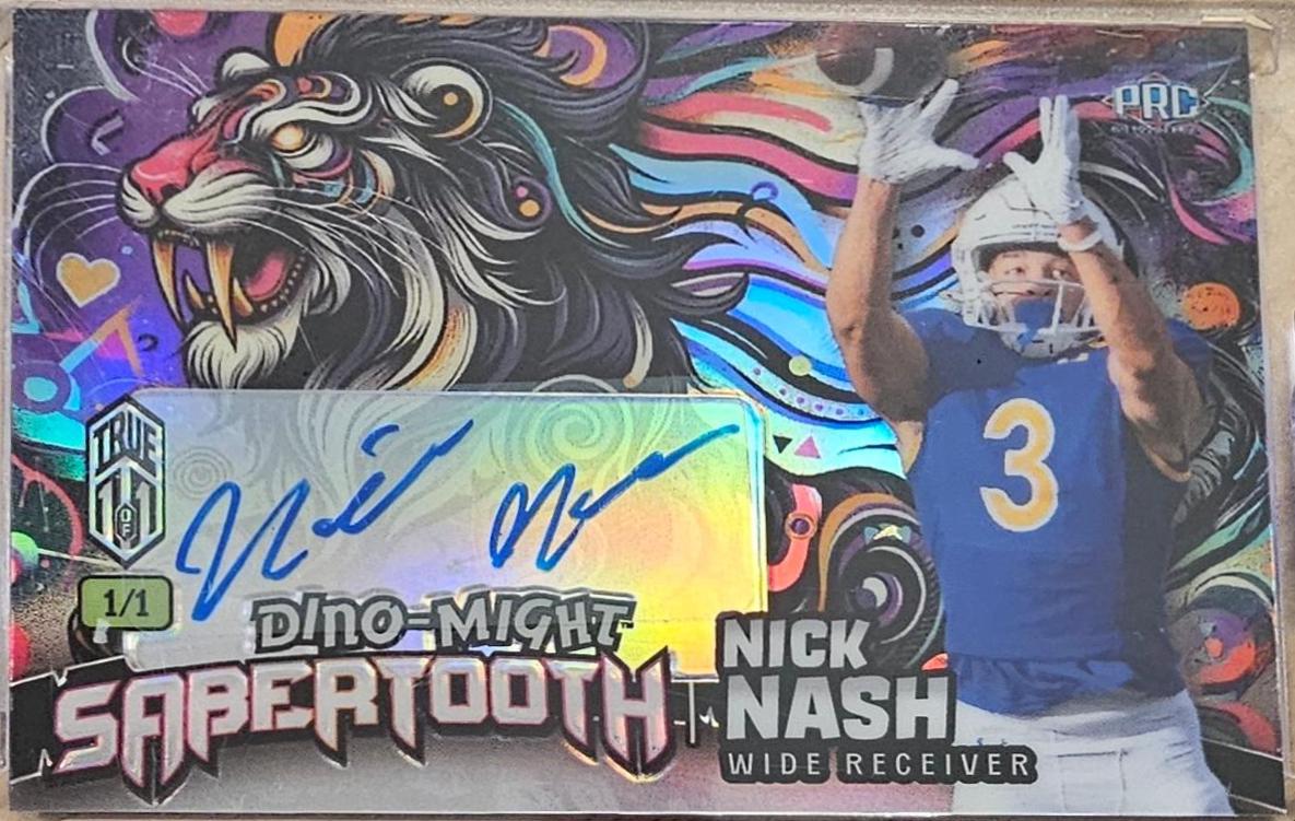 Nick Nash [Sabertooth True Auto] #PHST-NNA Prices [Rookie] | 2024 Wild ...