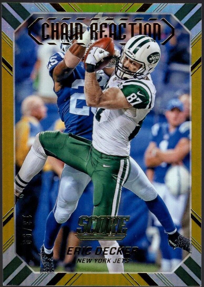 Eric Decker [Jumbo Gold] #12 Prices | 2016 Panini Score Chain Reaction ...