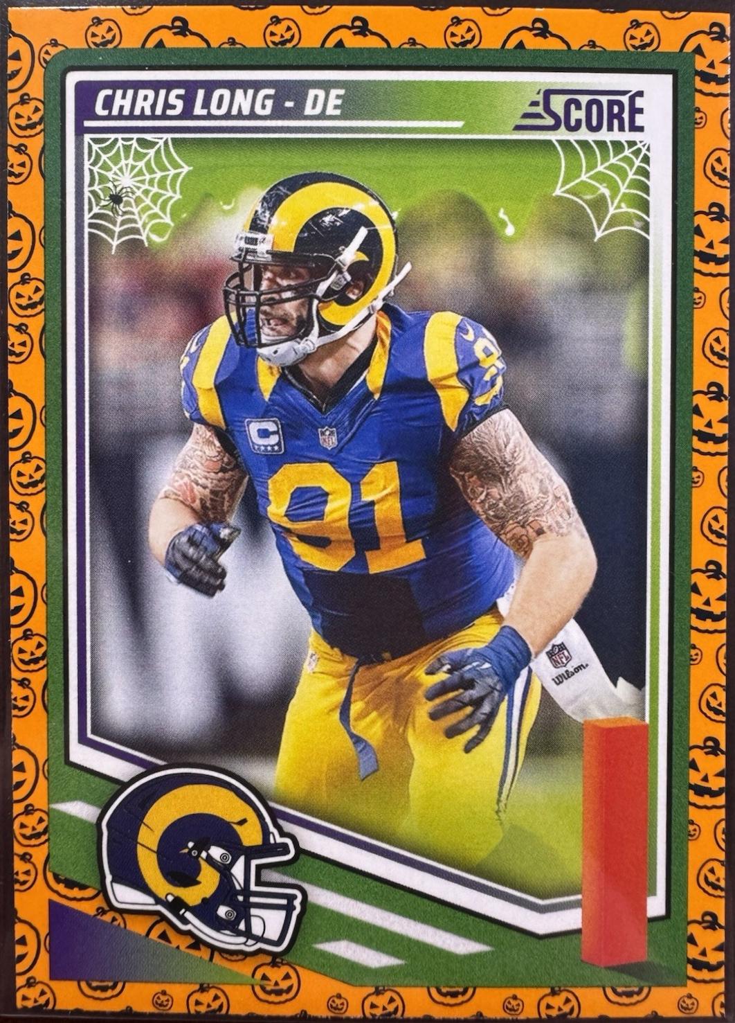 Chris Long [Trick or Treat] #208 Prices | 2025 Panini Score | Football ...