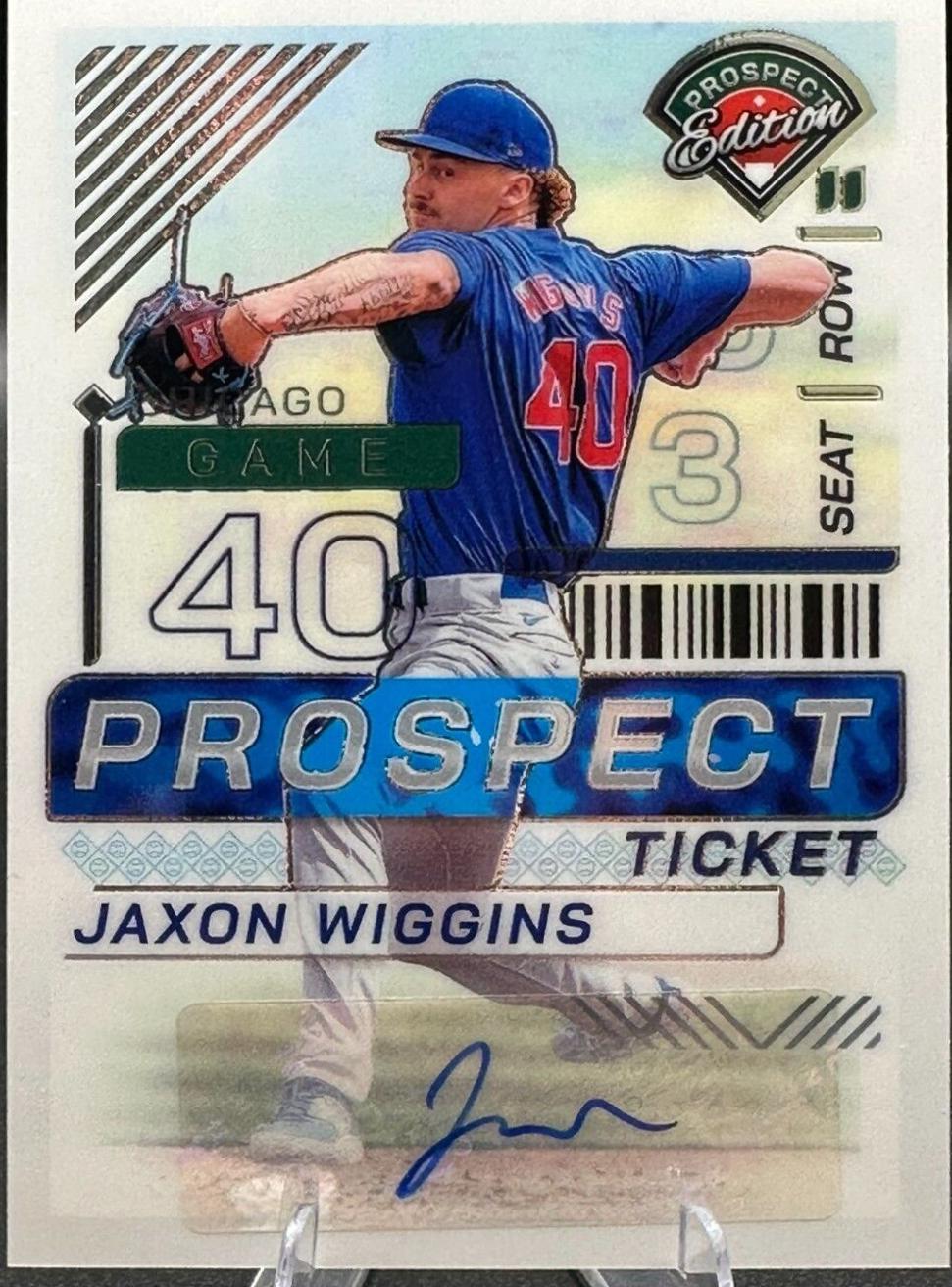 Jaxon Wiggins [Holo Ticket Signature] #17 Prices | 2024 Panini Prospect ...