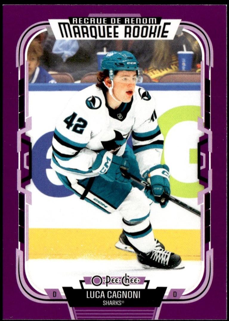 Luca Cagnoni [Purple Border] #556 Prices | 2025 O-Pee-Chee | Hockey Cards