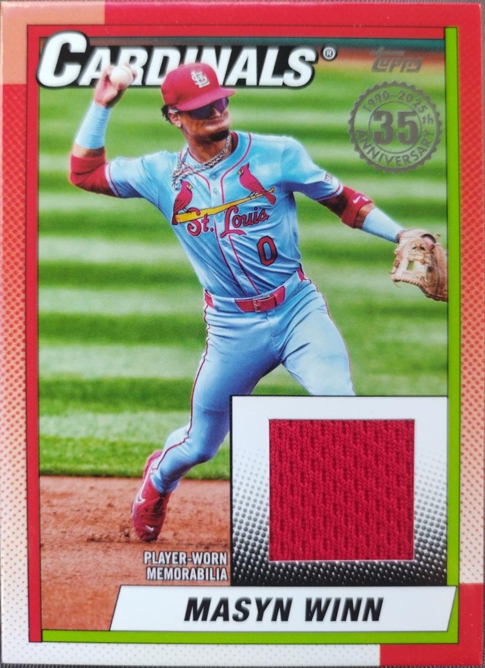 Masyn Winn #T90R-MAS Prices | 2025 Topps 1990 Relic | Baseball Cards