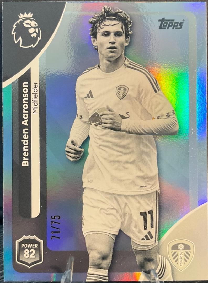 Brenden Aaronson [Black White Sparkle] #332 Prices | 2025 Panini ...