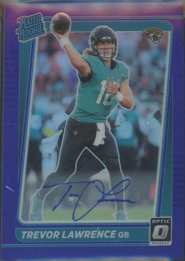 Trevor Lawrence [Autograph Purple] #201 Prices | 2021 Panini Donruss ...
