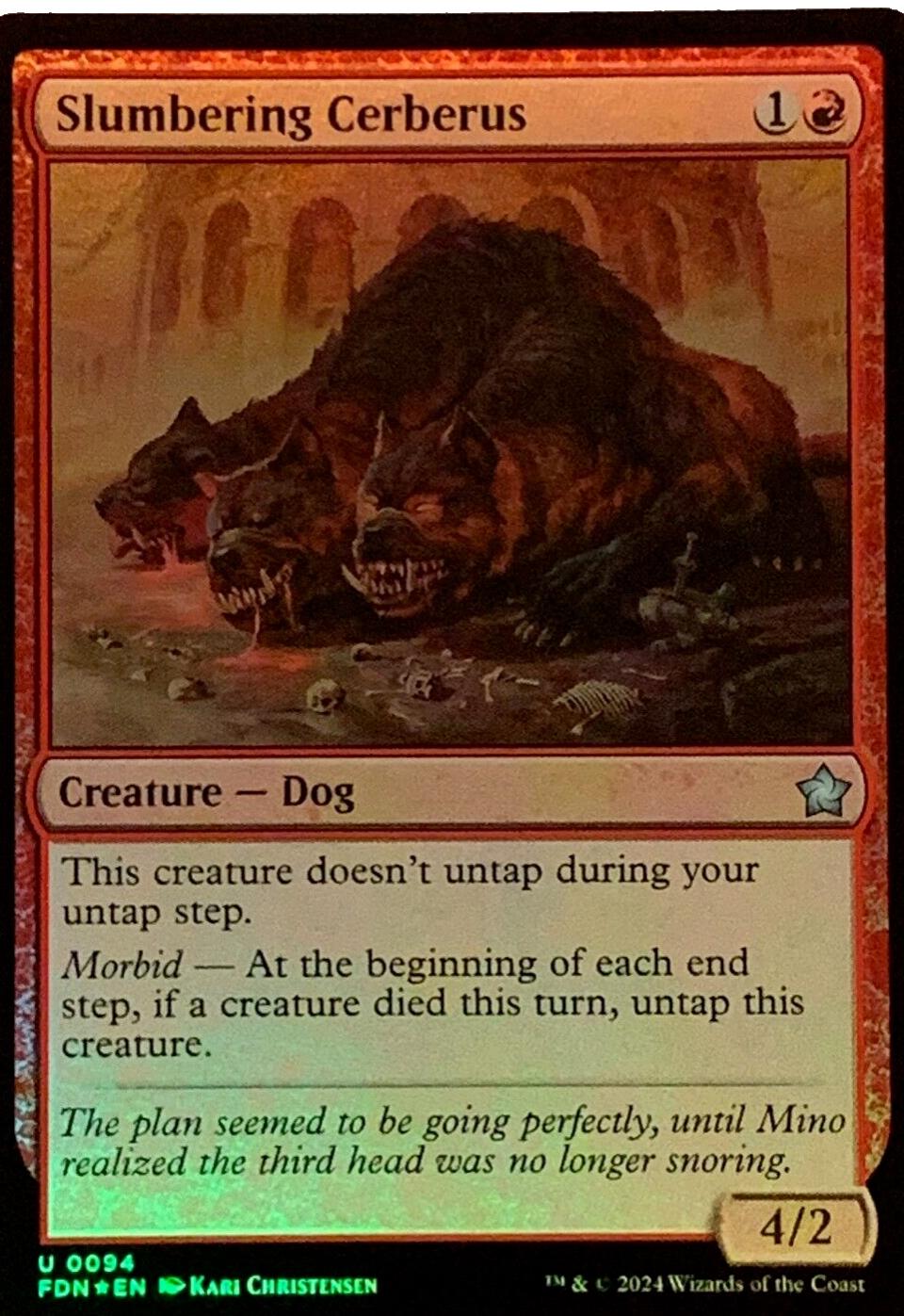 Slumbering Cerberus [Foil] #94 Prices | Magic Foundations | Magic Cards