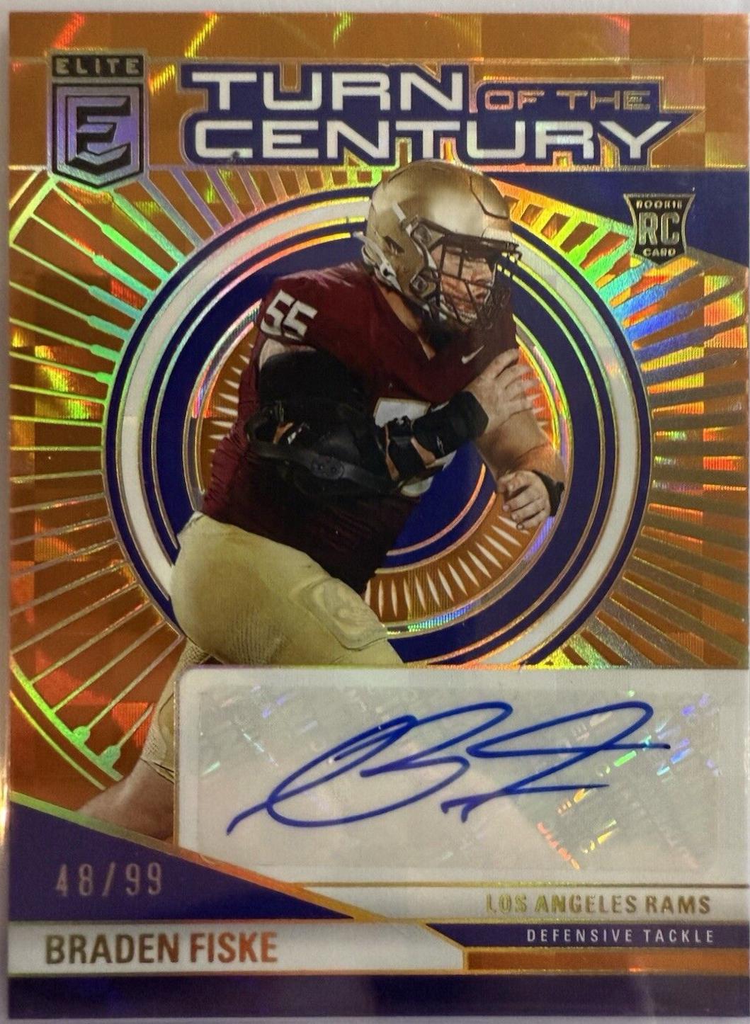 Braden Fiske [Orange] #TCA-BFI Prices | 2024 Panini Donruss Elite Turn ...