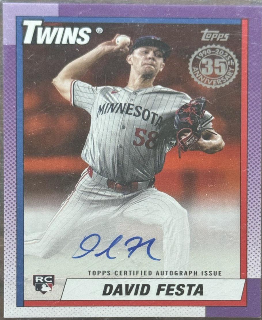 David Festa [Orange] #90A-DF Prices | 2025 Topps 1990 Autograph ...