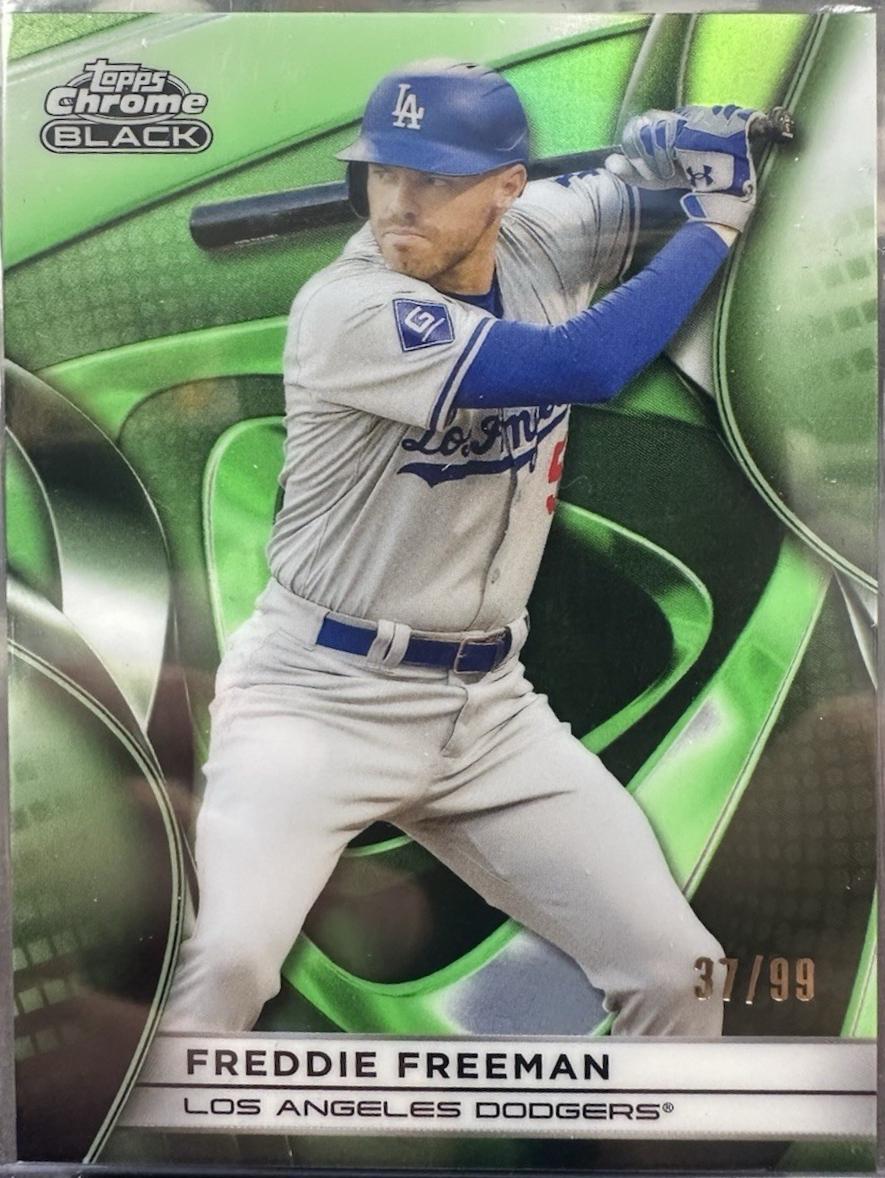 Freddie Freeman [Green Refractor] #20 Prices | 2025 Topps Chrome Black ...