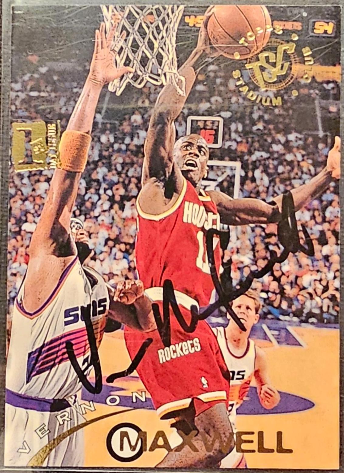 Vernon Maxwell [Autograph] #263 Prices | 1994 Stadium Club 1st Day ...