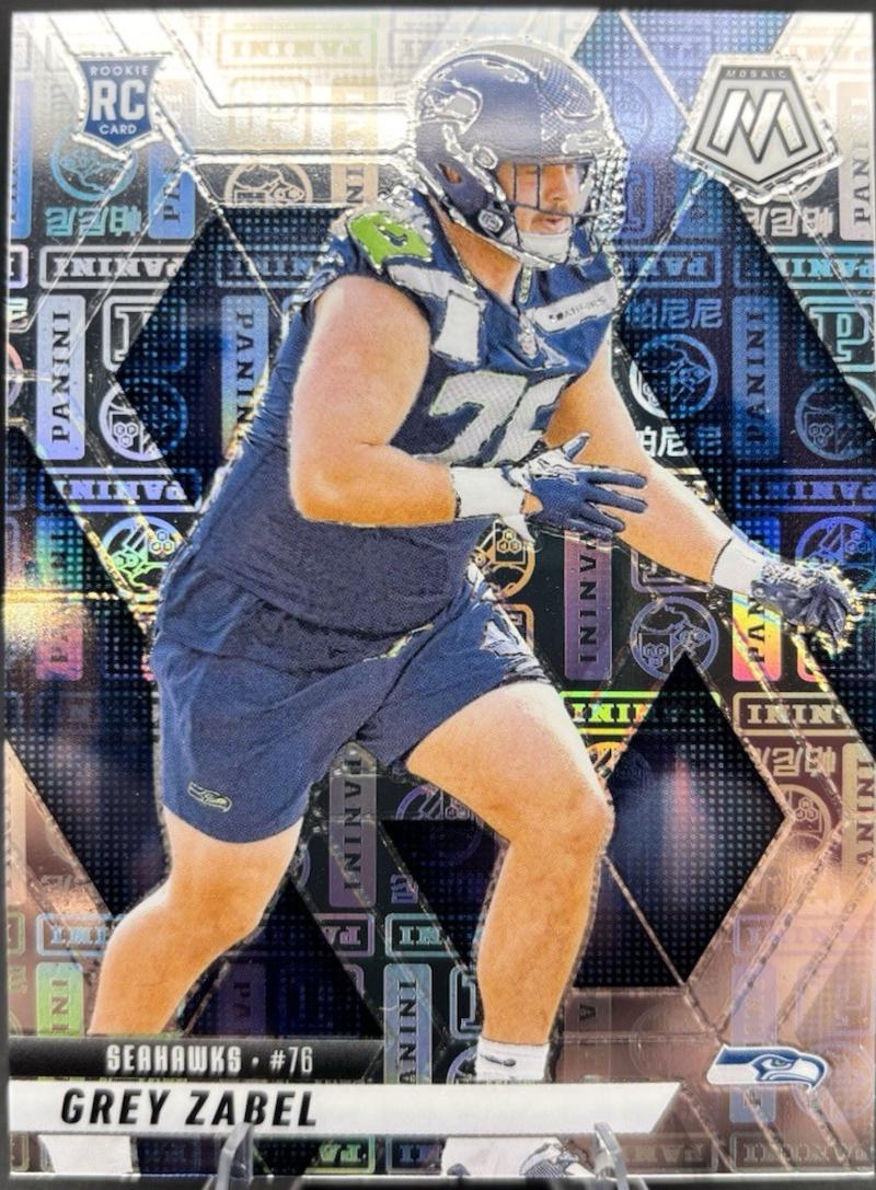 Grey Zabel [Silver Knight] #328 Prices | 2025 Panini Mosaic | Football ...
