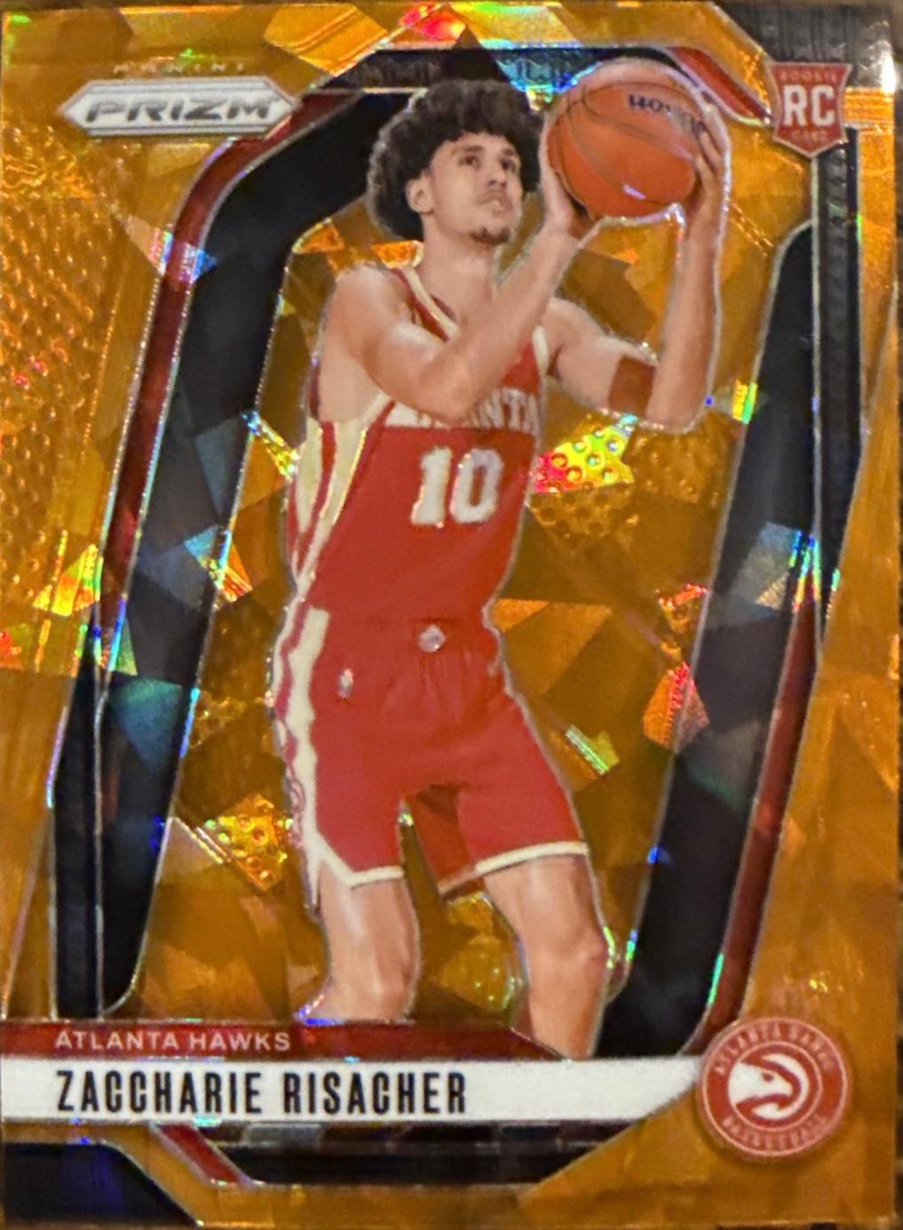 Zaccharie Risacher [Orange Ice] #265 Prices | 2024 Panini Prizm ...