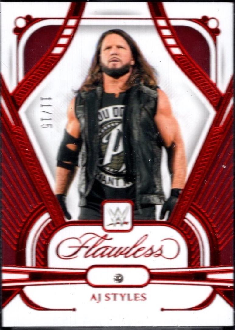 AJ Styles [Ruby] #8 Prices | 2024 Panini Flawless WWE | Wrestling Cards