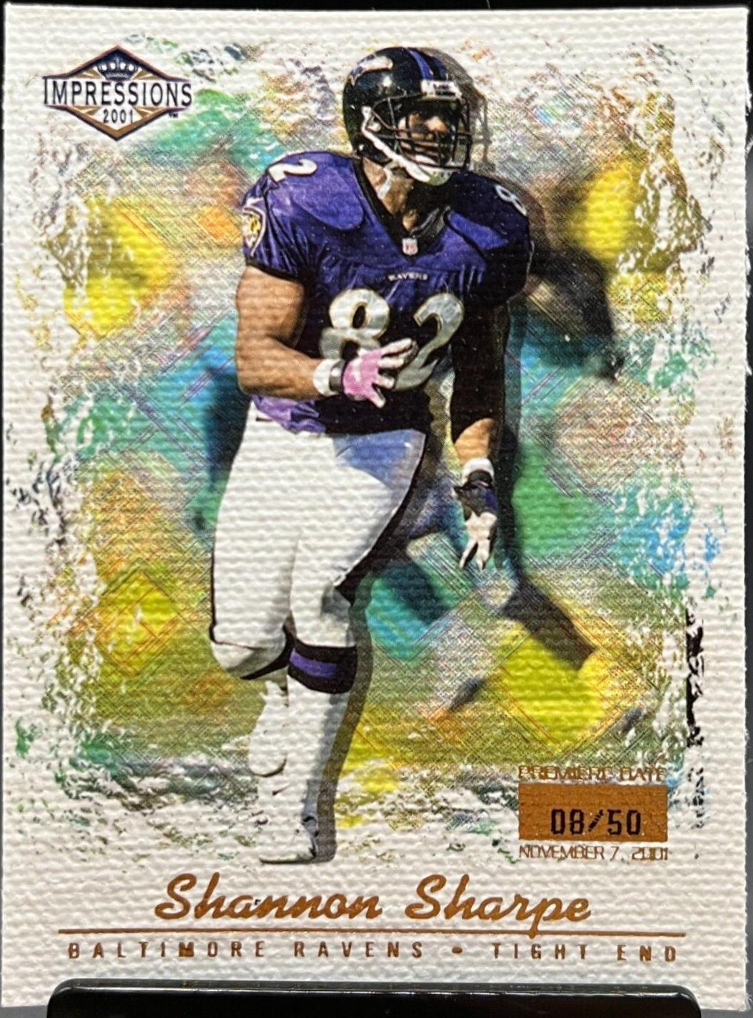 Shannon Sharpe [Premiere Date] #14 Prices | 2001 Pacific Impressions ...