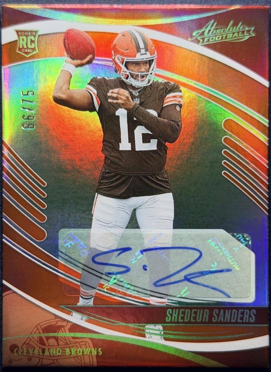 Shedeur Sanders [Signature Spectrum Orange] #177 Prices | 2025 Panini ...
