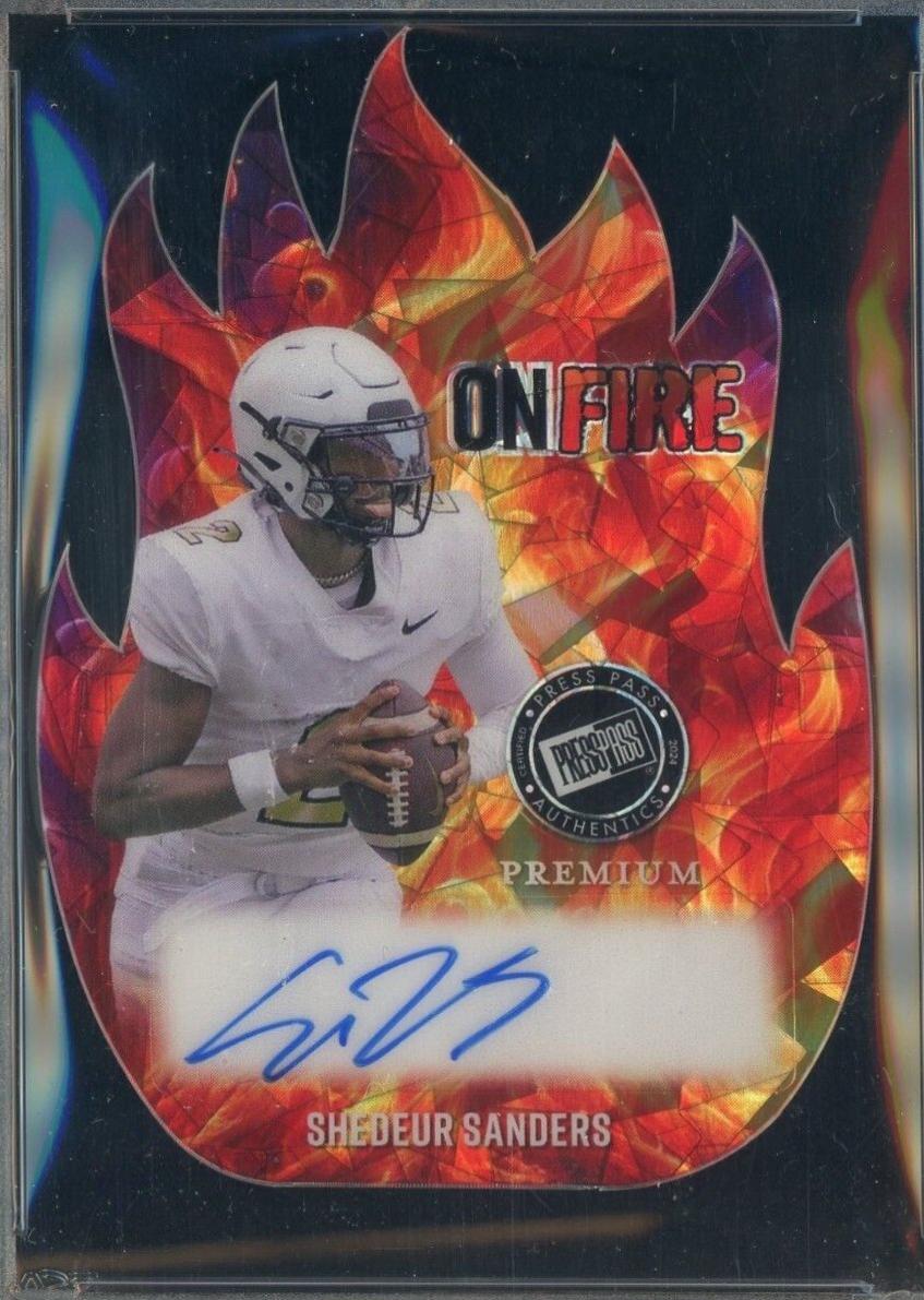 Shedeur Sanders #OF-SS1 Prices | 2024 Press Pass Premium On Fire ...
