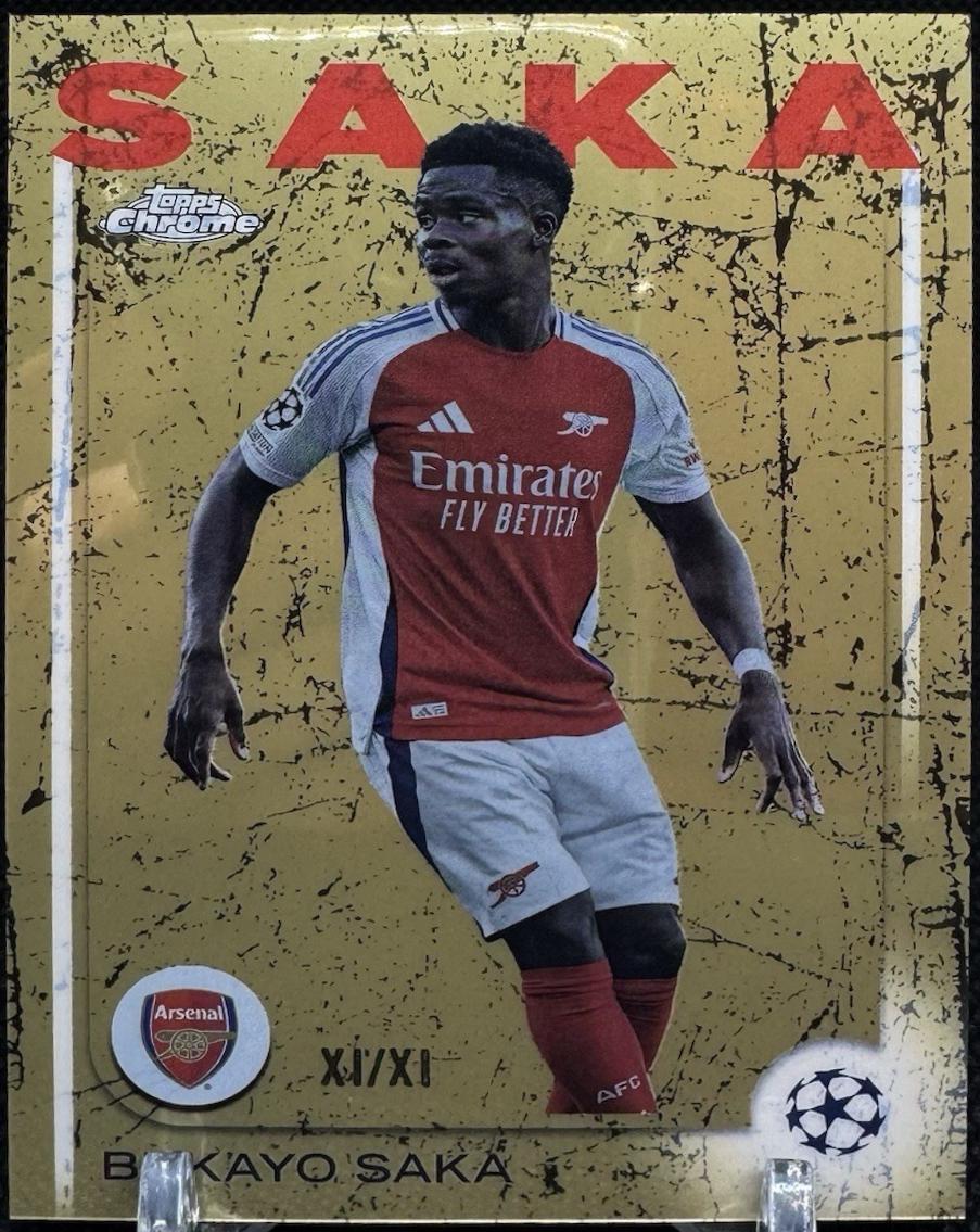 Bukayo Saka [XI] #77 Prices | 2024 Topps Chrome UEFA | Soccer Cards