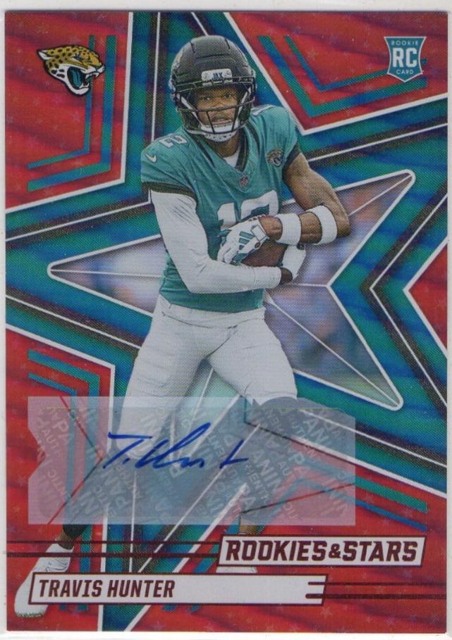 Travis Hunter [Red Rookie Signature] #186 Prices | 2025 Panini Rookies ...