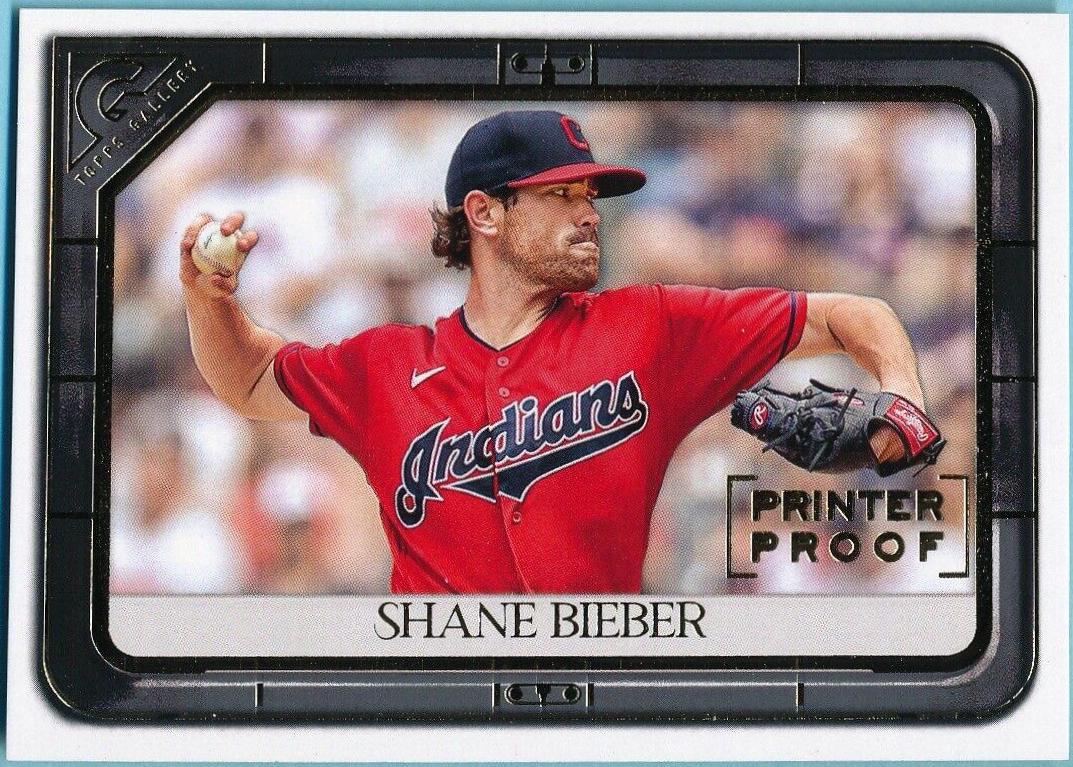 Shane Bieber [Printer Proof] #85 Prices | 2021 Topps Gallery | Baseball ...