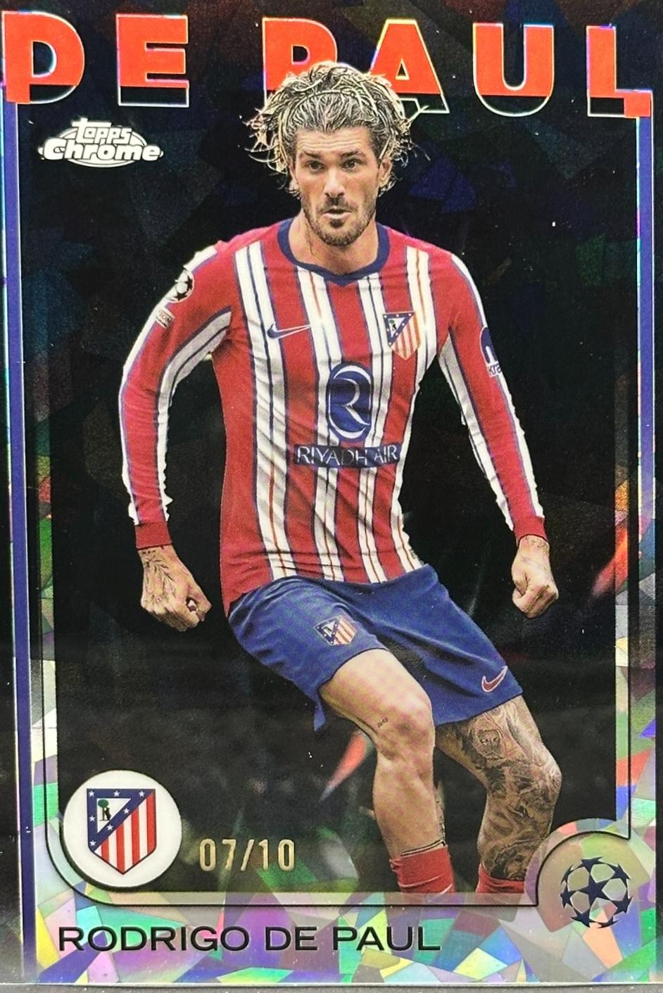 Rodrigo de Paul [Black Refractor] #192 Prices | 2024 Topps Chrome UEFA ...