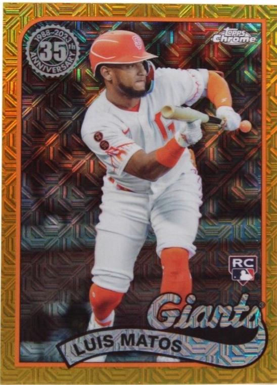 Luis Matos [Gold] #T89C-30 Prices | 2024 Topps 1989 Chrome Silver Pack ...