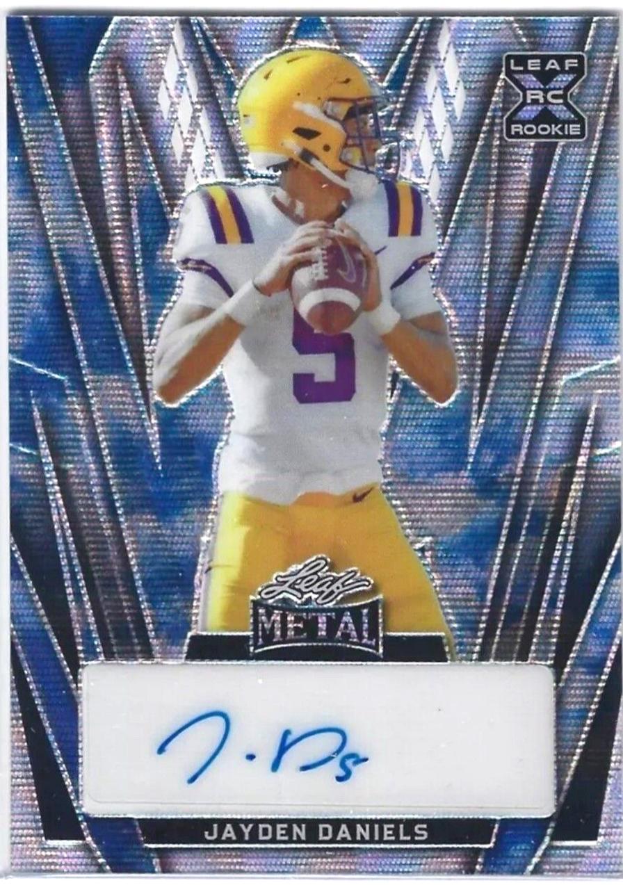 Jayden Daniels [Sky Wave] #BA-JD3 Prices | 2024 Leaf Metal Autograph ...