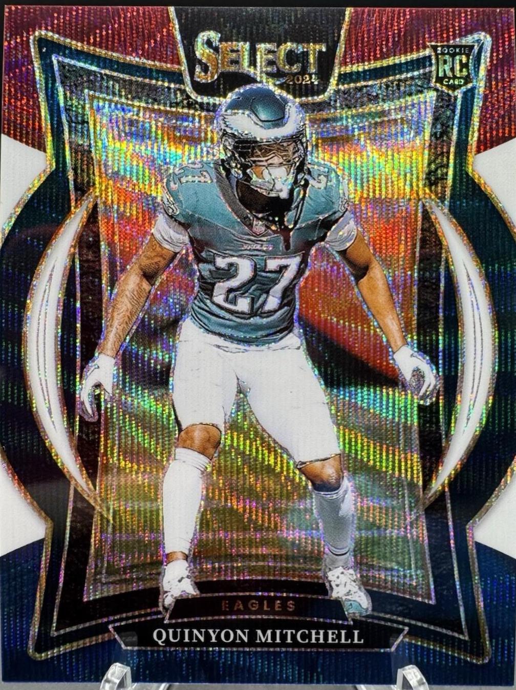 Quinyon Mitchell [Red White Blue Wave] #55 Prices [Rookie] | 2024 ...