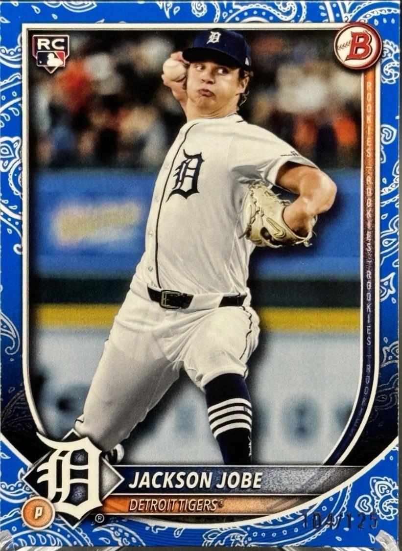 Jackson Jobe [Blue Pattern] #50 Prices | 2025 Bowman | Baseball Cards