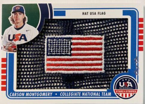 Carson Montgomery [USA Flag] #76 Prices | 2023 Panini Stars & Stripes ...