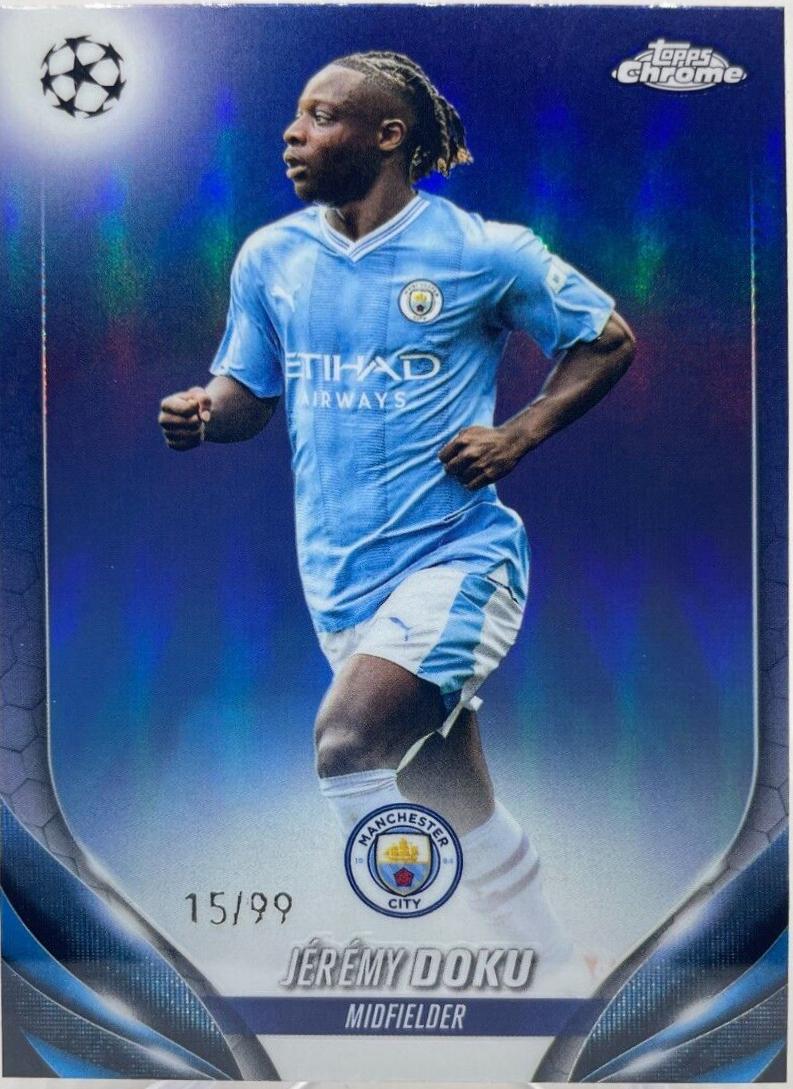 Jeremy Doku [Color Match] #171 Prices | 2023 Topps Chrome UEFA Club ...