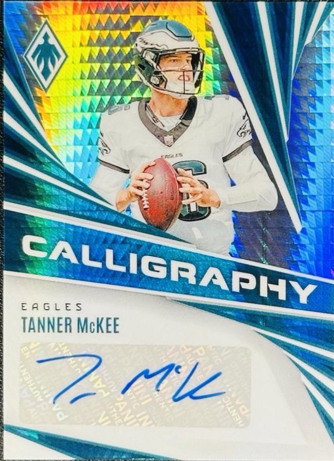 Tanner McKee [Hyper] #C-TMC Prices | 2024 Panini Phoenix Calligraphy ...