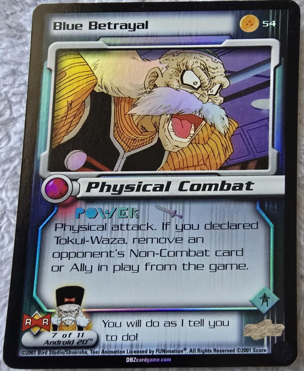 Blue Betrayal [Foil] 54 Prices | Dragon Ball Z Android Saga | Dragon ...