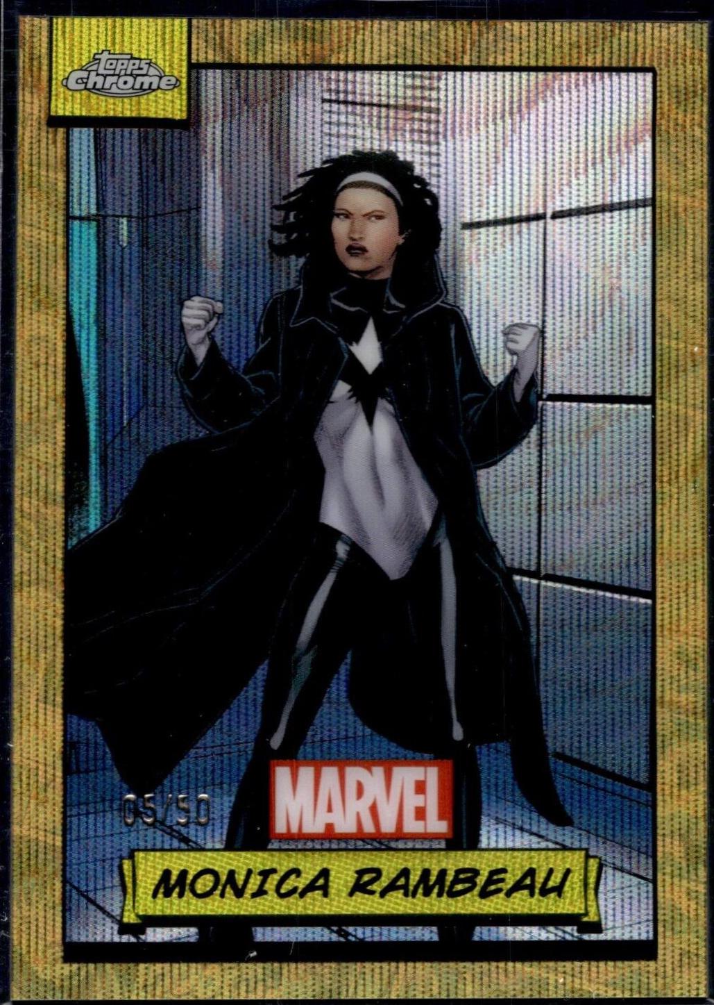 Monica Rambeau [Gold Wave] #145 Prices | Marvel 2024 Topps Chrome ...