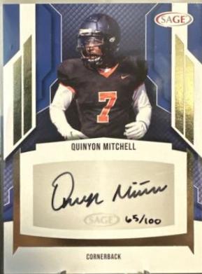 Quinyon MItchell #A-QM Prices | 2024 Sage HIT Autographs | Football Cards