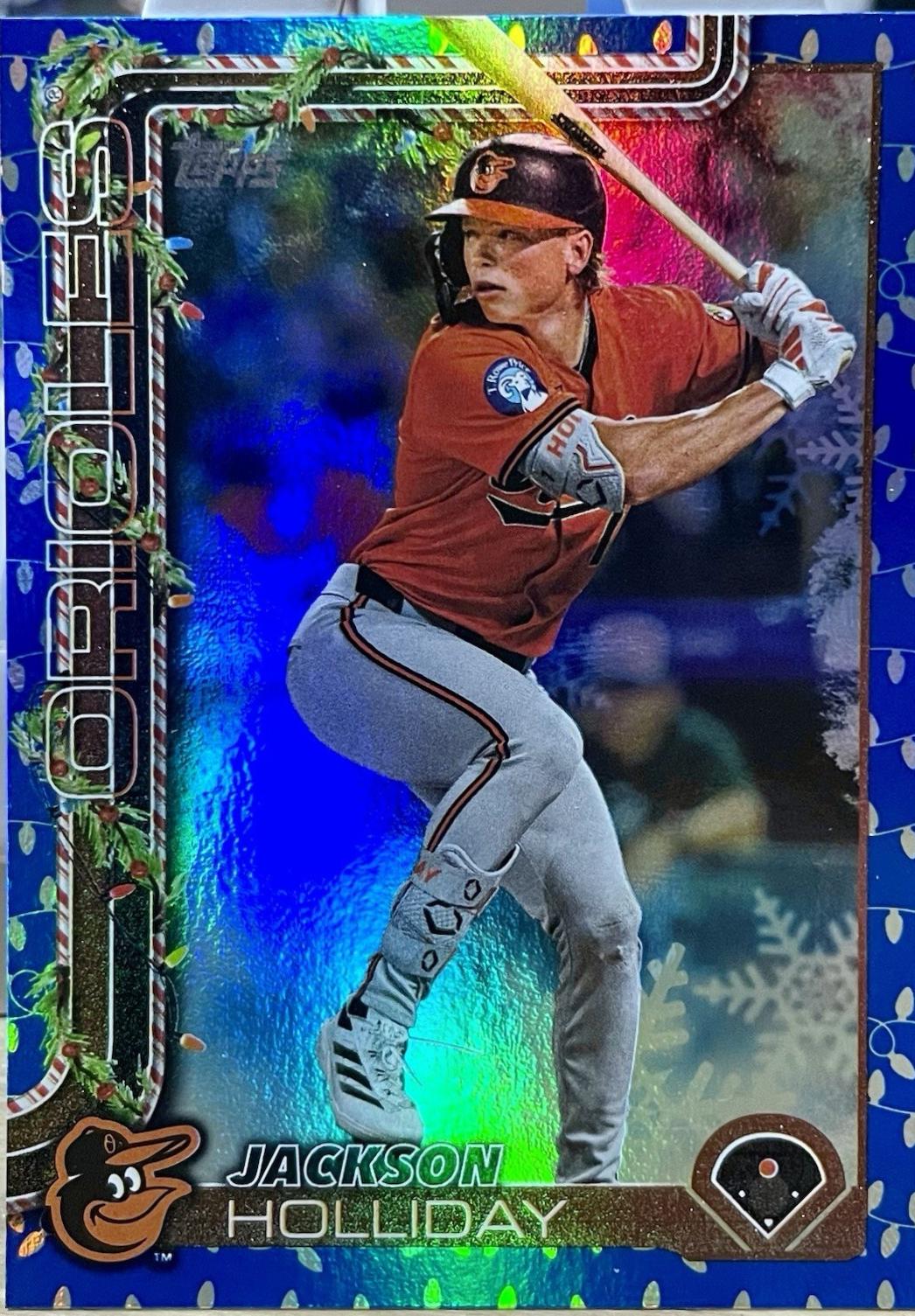 Jackson Holliday [Blue Lights] #H188 Prices | 2025 Topps Holiday ...