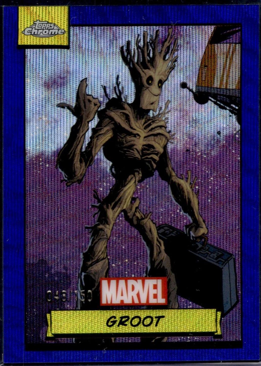 Groot [Blue Wave] #70 Prices | Marvel 2024 Topps Chrome | Marvel Cards