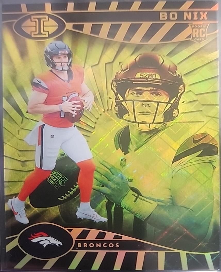 Bo Nix [Yellow Diamond] #22 Prices | 2024 Panini Illusions | Football Cards