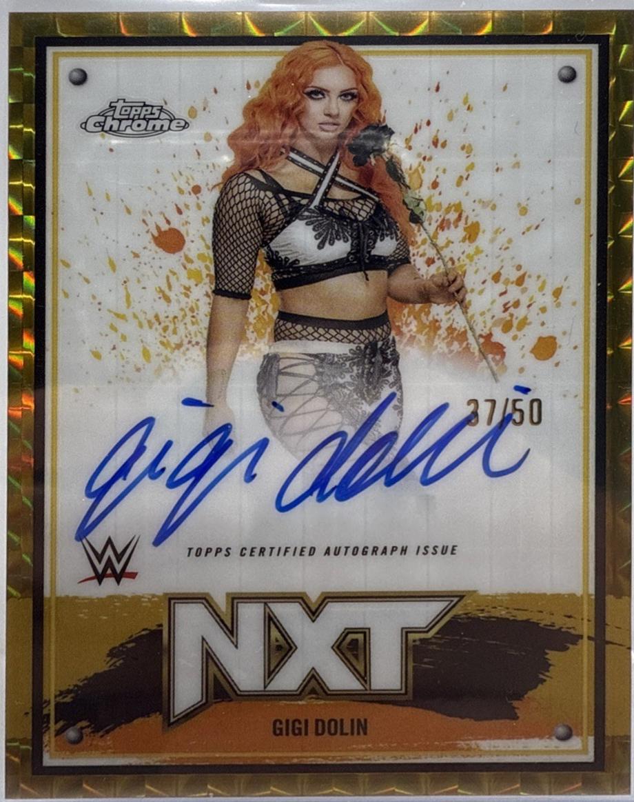 Gigi Dolin #CLA-GG Prices | 2025 Topps Chrome WWE Autograph Gold ...