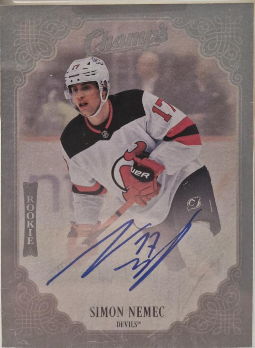 Simon Nemec #C-SN Prices | 2023 Upper Deck Clear Cut Champs Auto ...