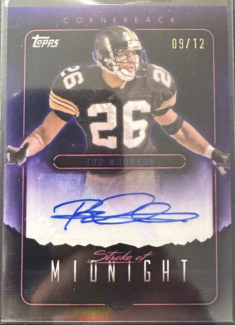 Rod Woodson [Midnight] #SMA-RW Prices | 2024 Topps Midnight Stroke of ...