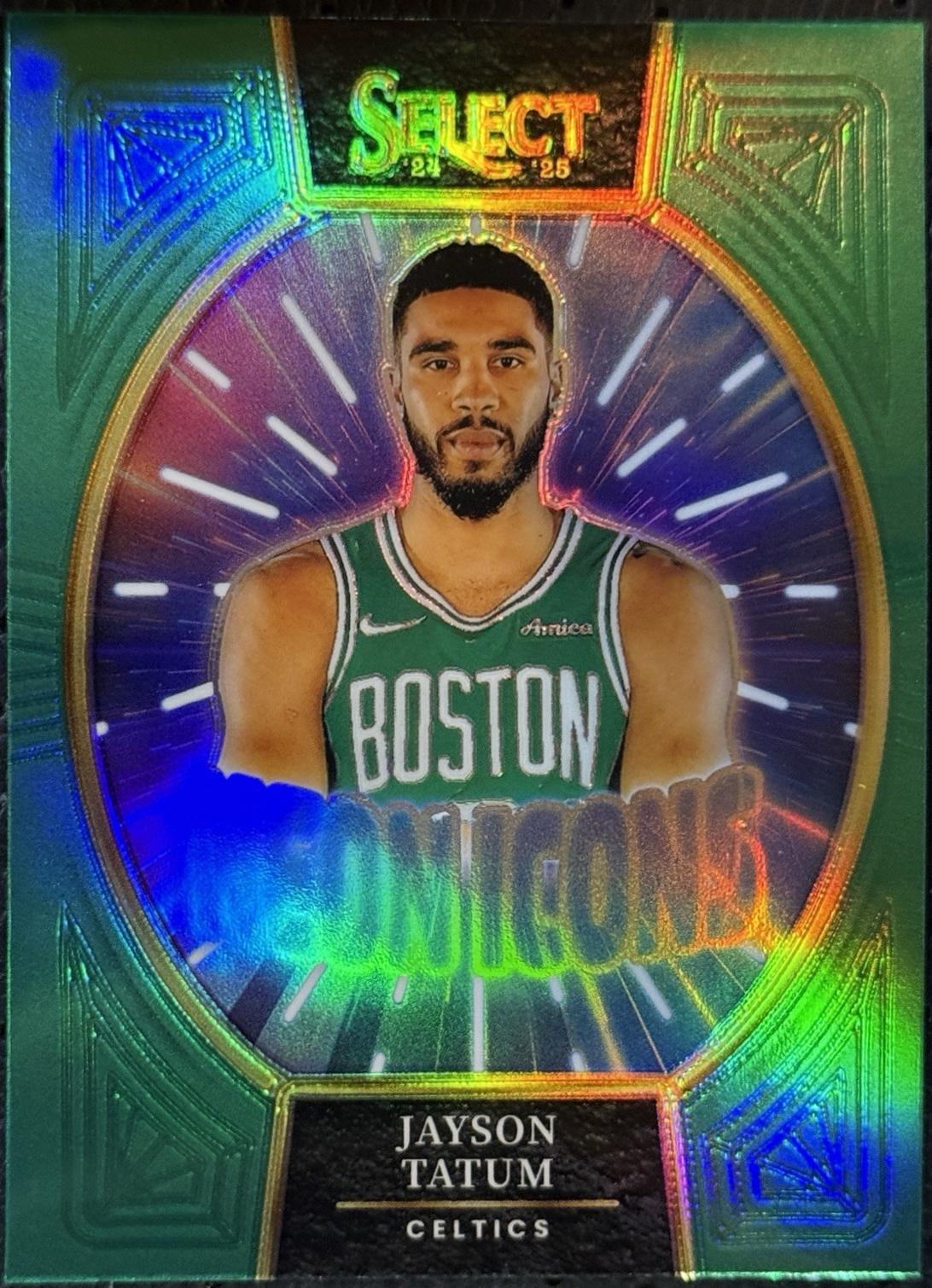Jayson Tatum [Green Prizm] #18 Prices | 2024 Panini Select Neon Icon ...