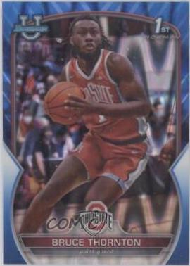 Bruce Thornton [Blue RayWave] #70 Prices | 2022 Bowman Chrome ...