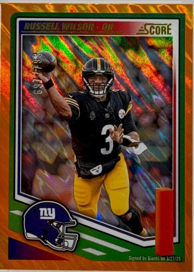 Russell Wilson [Lava] #30 Prices | 2025 Panini Score | Football Cards