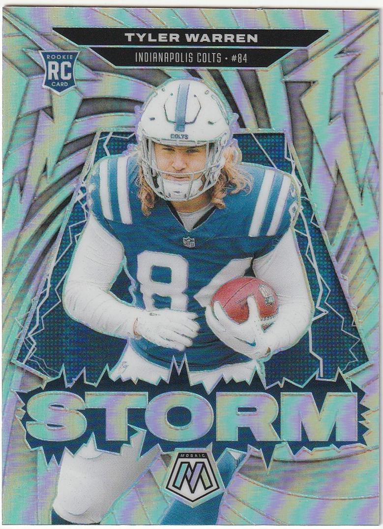 Tyler Warren [Silver] #15 Prices | 2025 Panini Mosaic Storm | Football ...