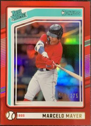 Marcelo Mayer [Red] #137 Prices | 2024 Donruss | Baseball Cards