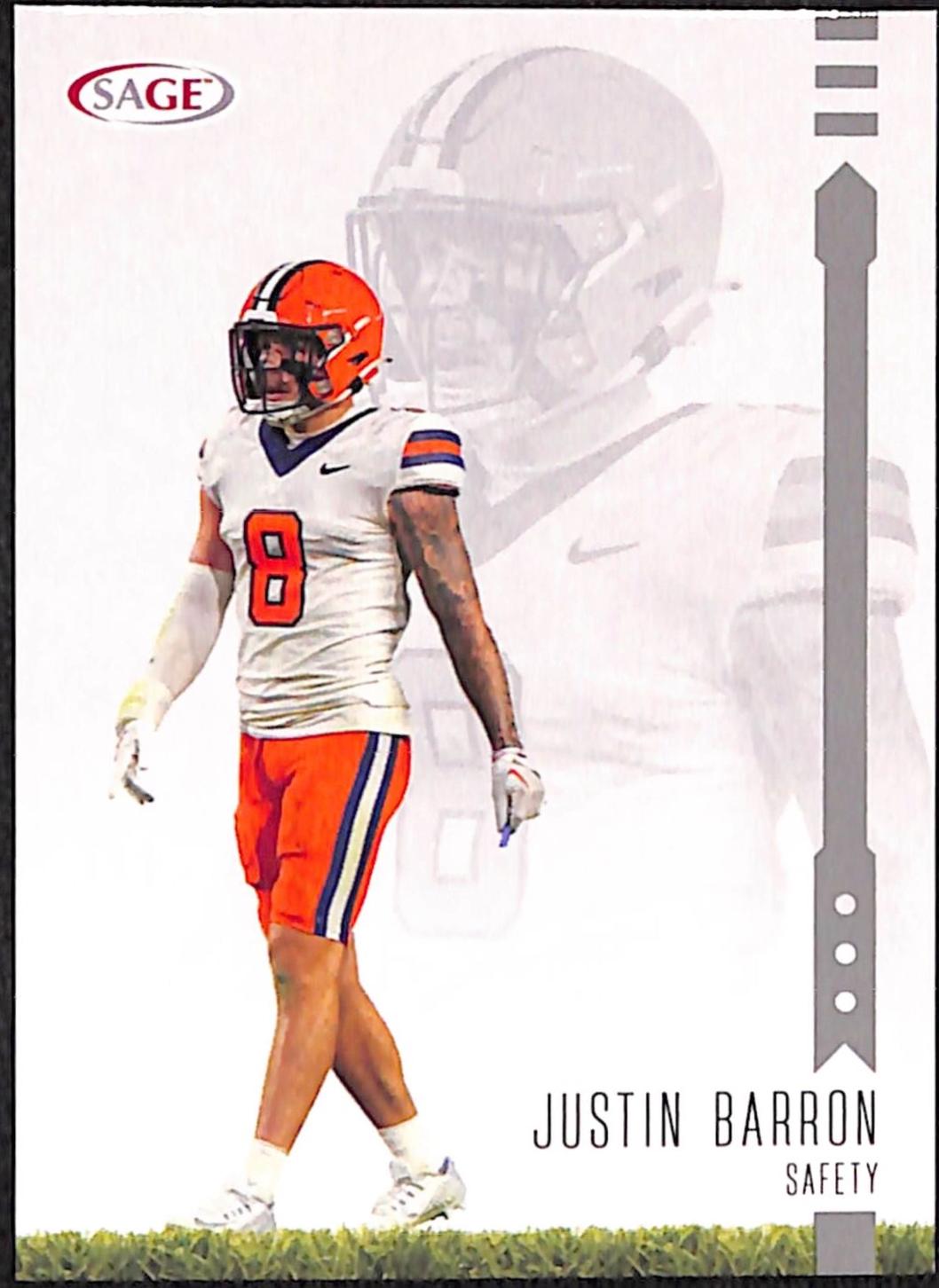 Justin Barron [Silver] #61 Prices | 2025 Sage Hit | Football Cards