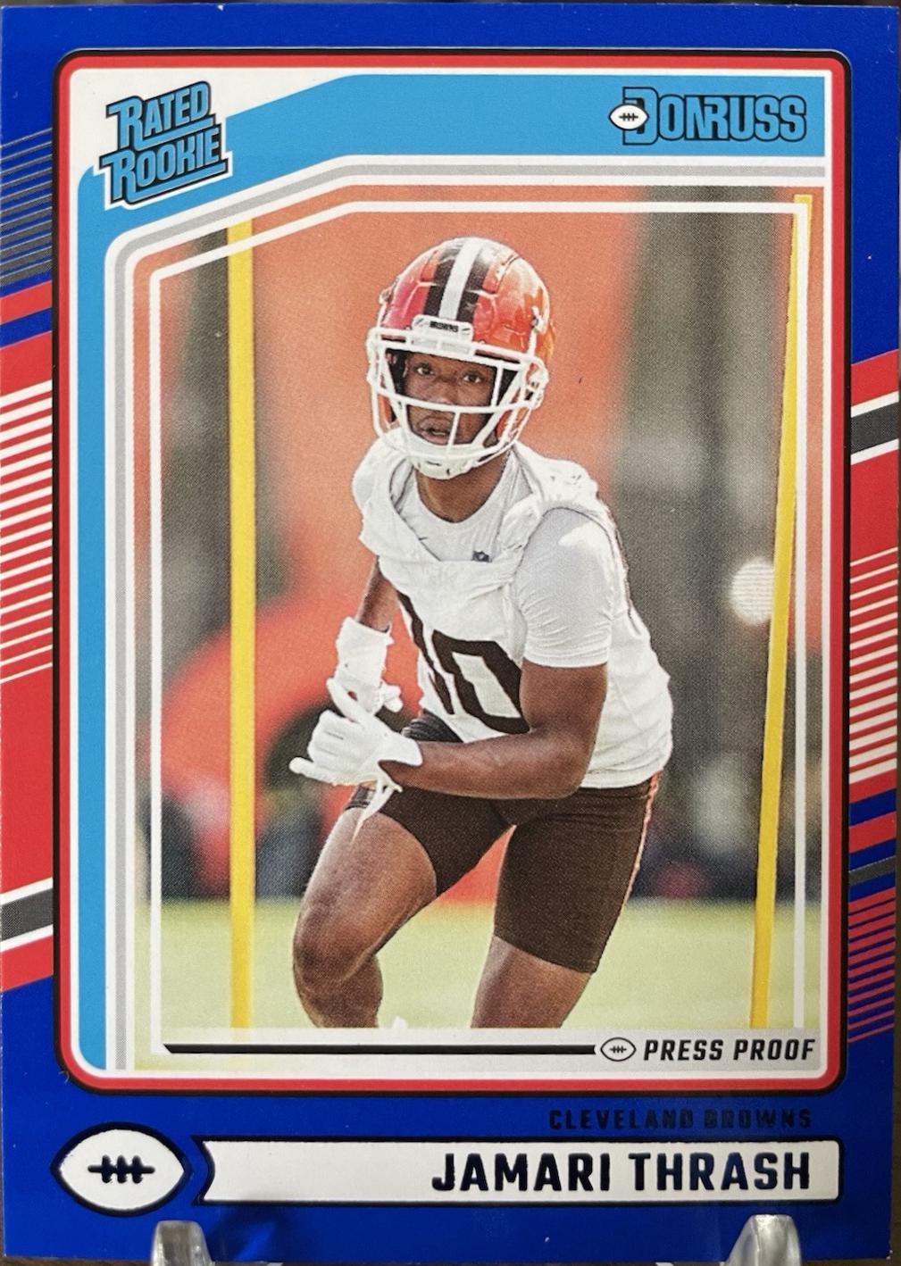 Jamari Thrash [Blue Press Proof] #376 Prices | 2024 Panini Donruss | Football Cards