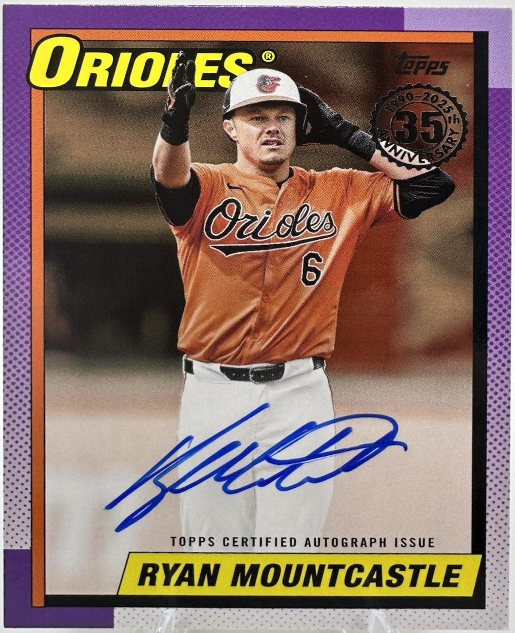 Ryan Mountcastle #90A-RM Prices | 2025 Topps 1990 Autograph | Baseball ...