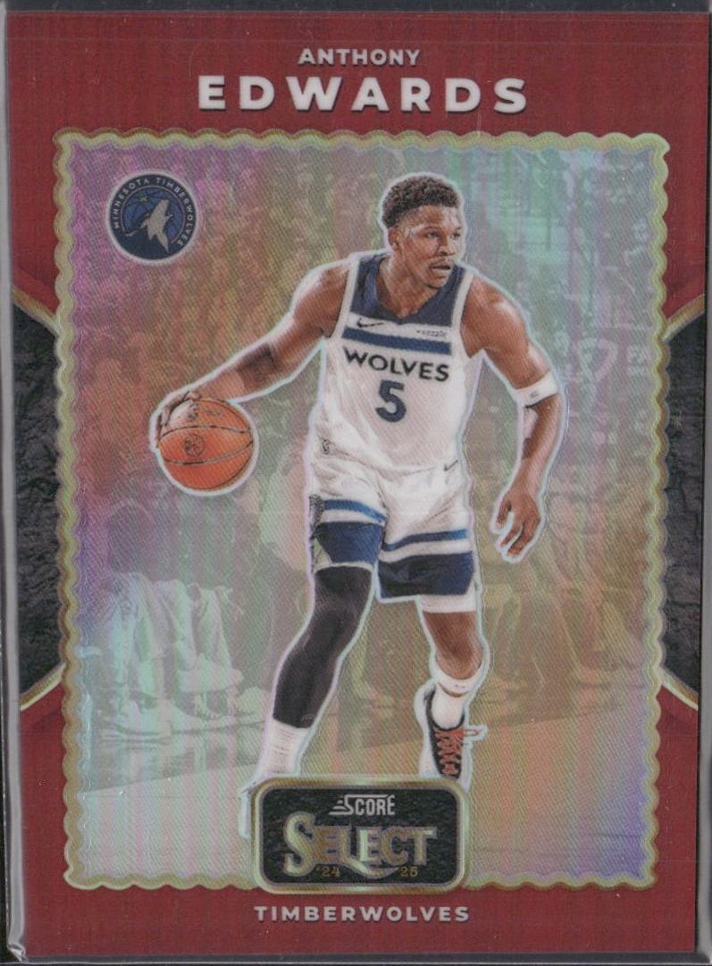 Anthony Edwards [Red Prizm] #15 Prices | 2024 Panini Select Score ...